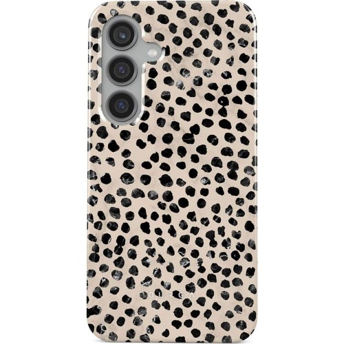 Etui Burga Almond Latte Tough do Galaxy S24, beżowy z czarnymi kropkami ...
