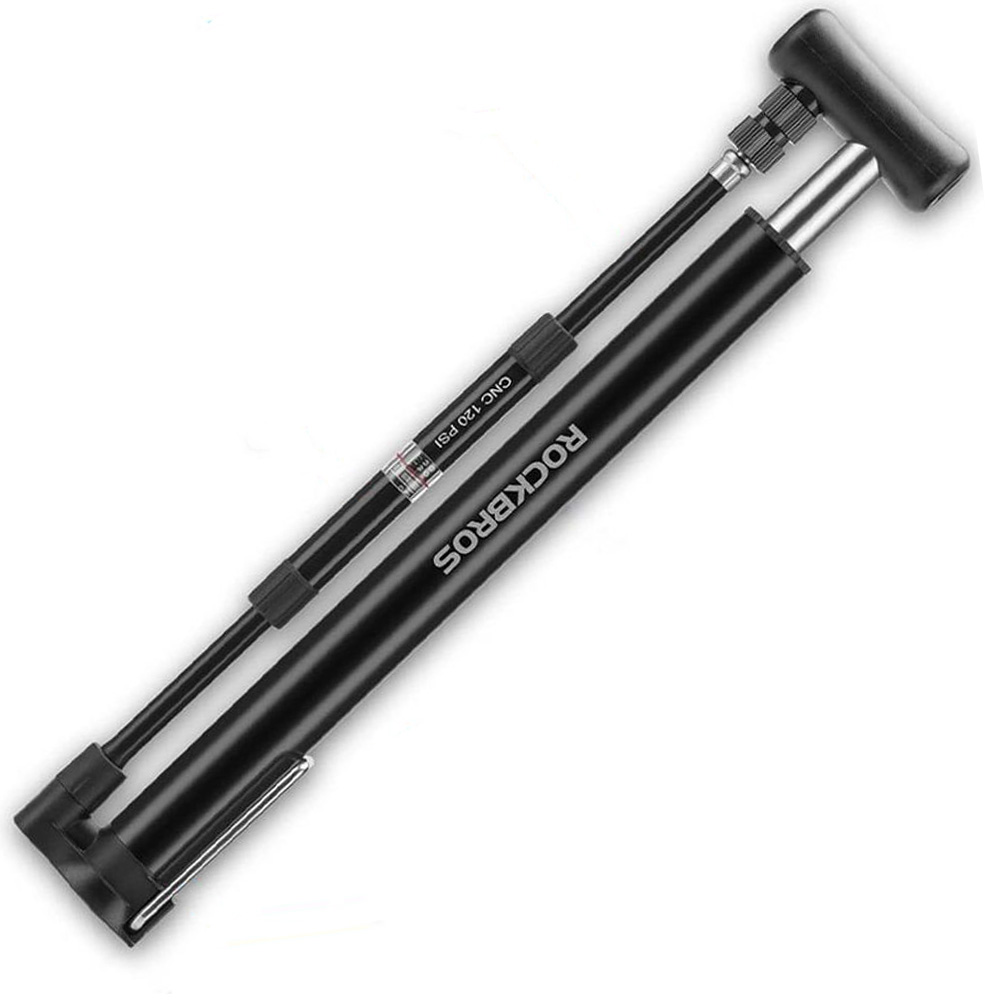 Pompka rowerowa, podłogowa Rockbros Mini Bike Pump, czarna Pancernik.eu ...