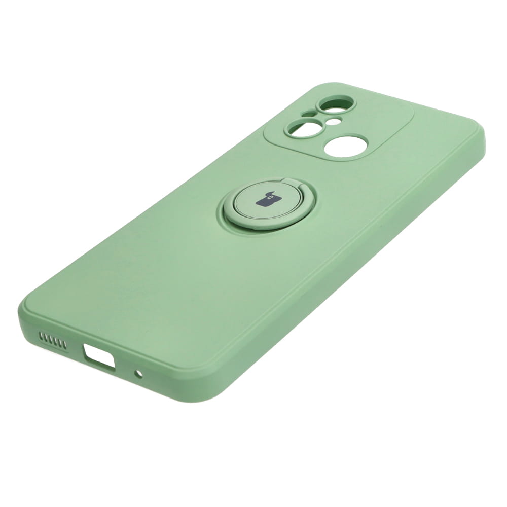 Etui Bizon Case Silicone Ring Sq do Xiaomi Redmi 12C, jasnozielone ...