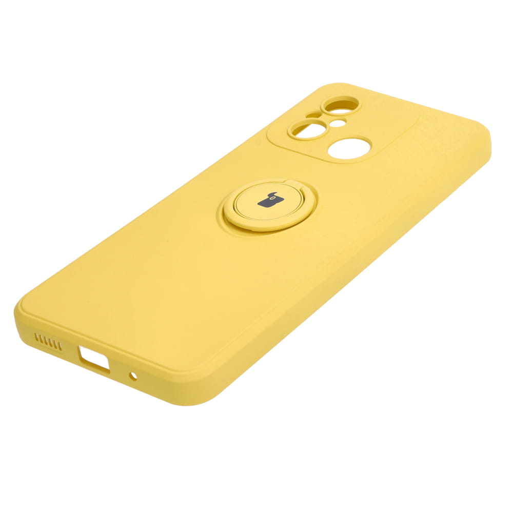 Etui Bizon Case Silicone Ring Sq do Xiaomi Redmi 12C, żółte Pancernik ...