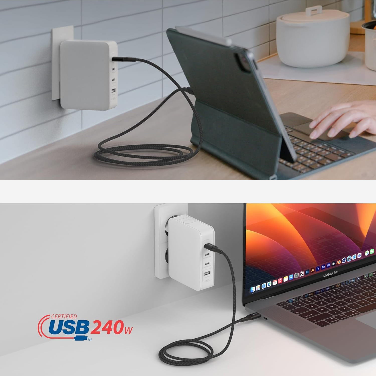 Kabel Belkin Boost USB-C do USB-C 240W 2m, czarny Pancernik.eu 745883859061