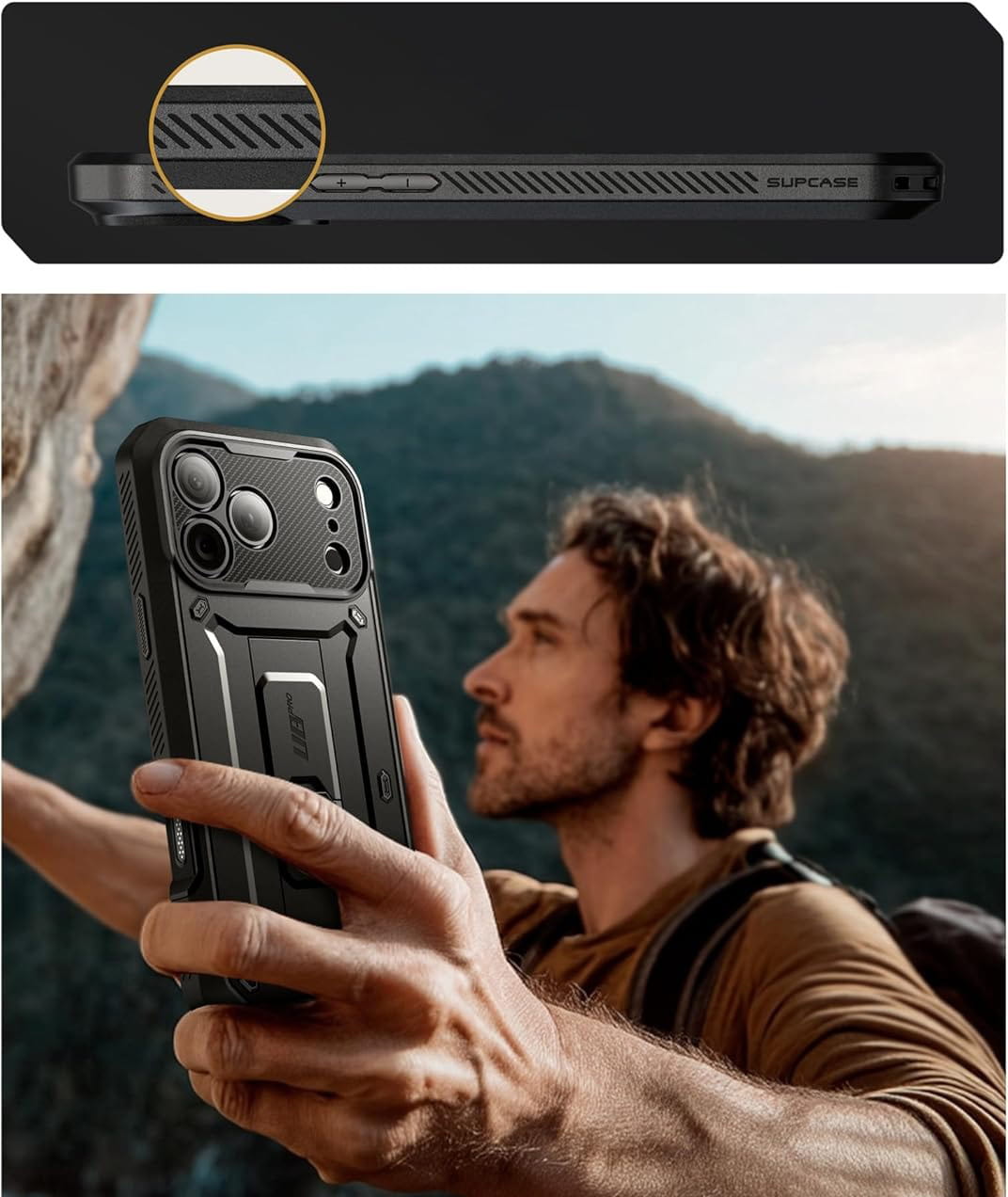 Etui pancerne Supcase UB Pro SP (CC) do iPhone 17 Pro, czarne Pancernik ...