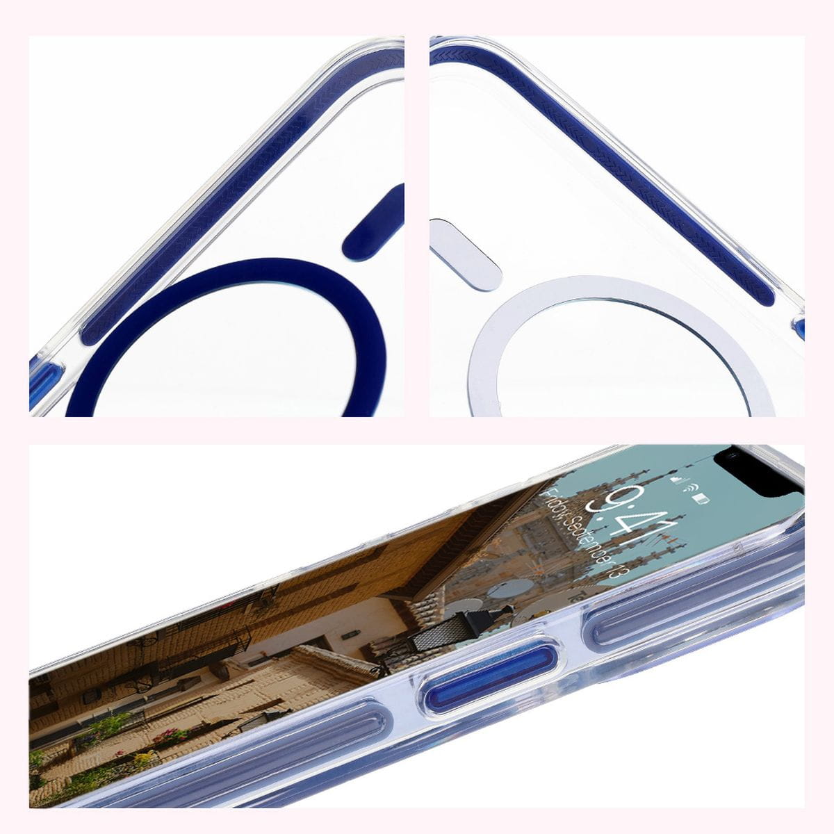 Etui z pierścieniem magnetycznym Bizon Case Marco do iPhone 13 Pro ...